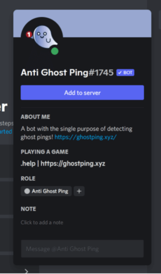Ghost Ping Discord
