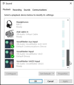Voicemeeter Noise Gate