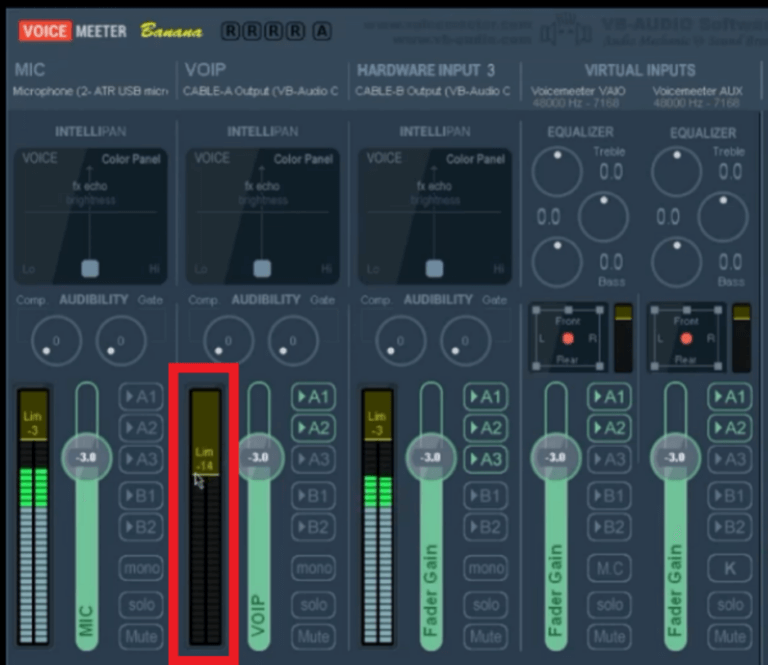 Voicemeeter Noise Gate