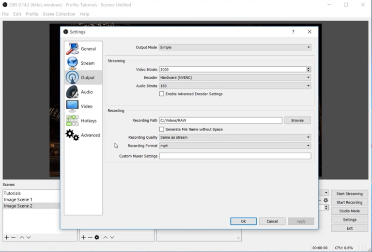 How To Save OBS Settings?