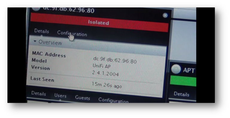 Unifi AP Isolated